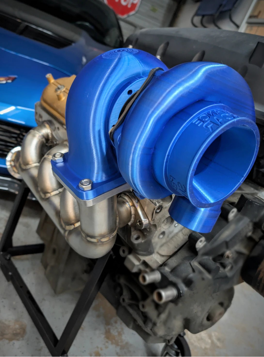 3D Printed Plastic Mock-up Turbo - PTE 6466 - S Cover - T4- Mid Frame ...