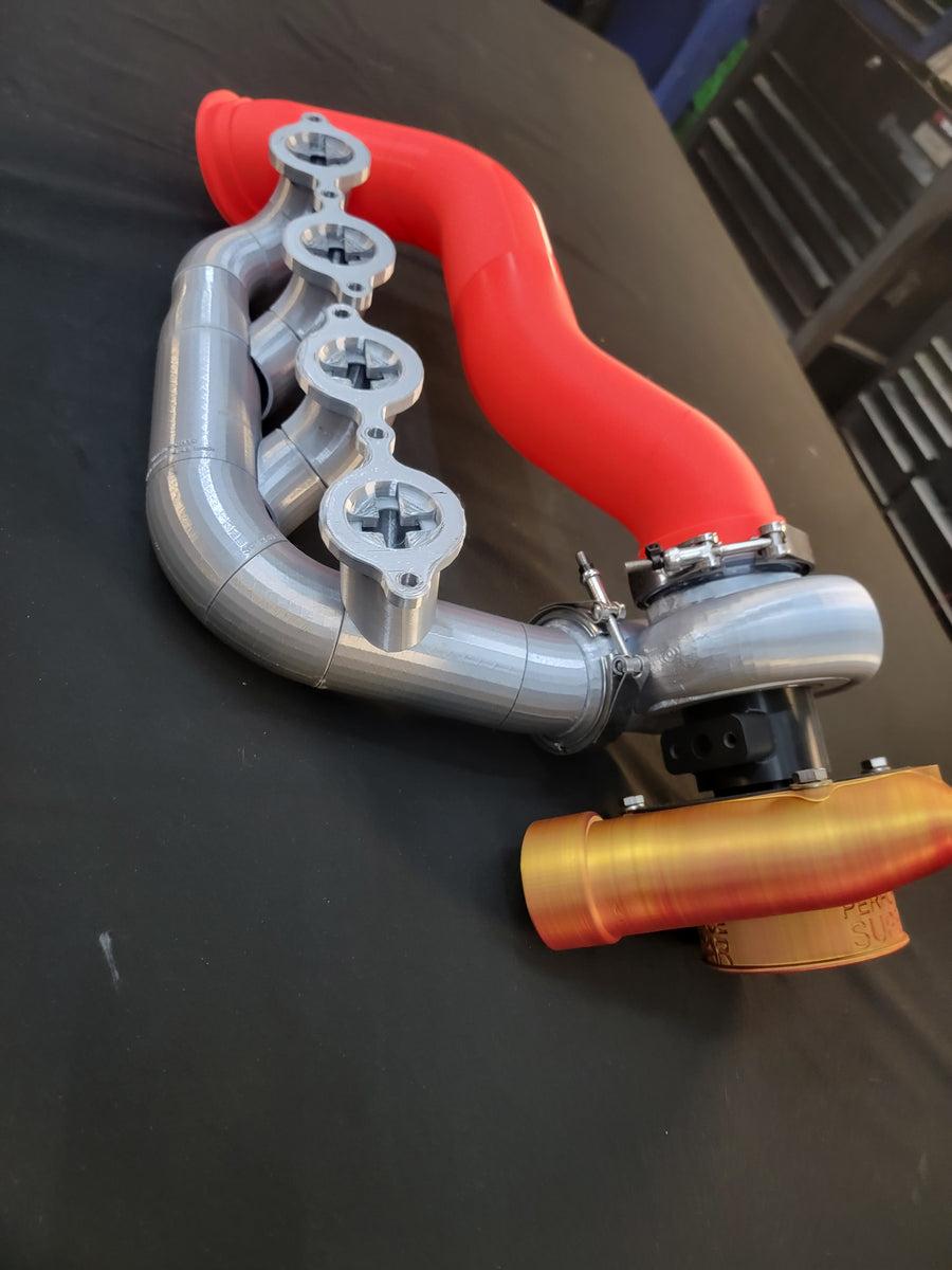 LSx/ LTx - Top Mount Turbo Manifolds - Universal - 3d Printed Mockup ...